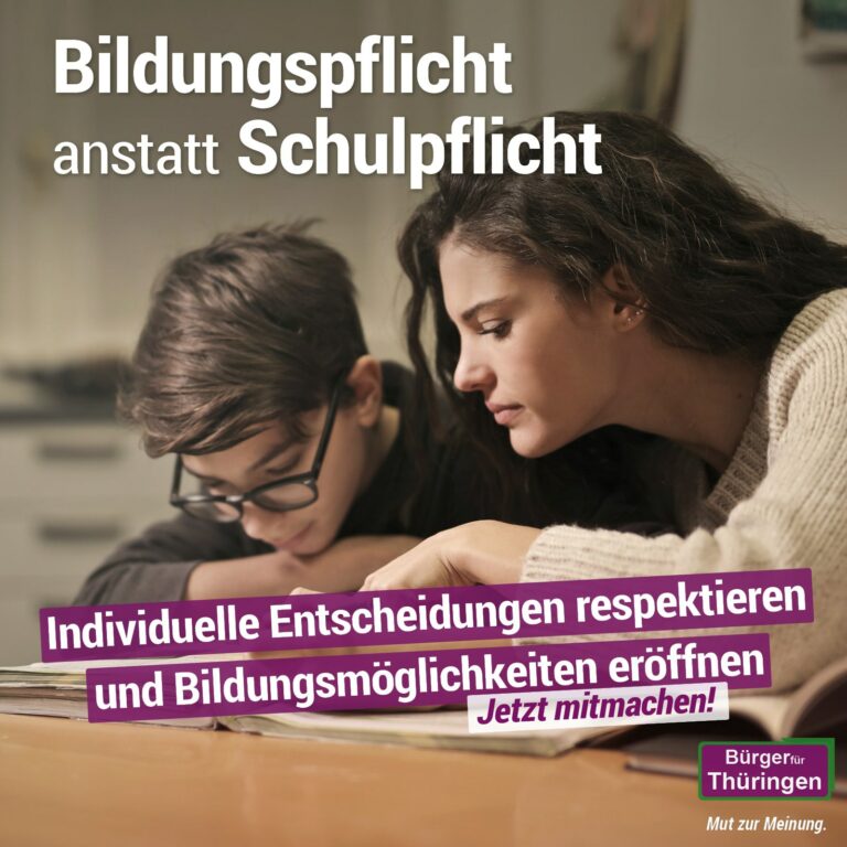 Bildungspflicht anstatt Schulpflicht - Jetzt Petition unterzeichnen ...